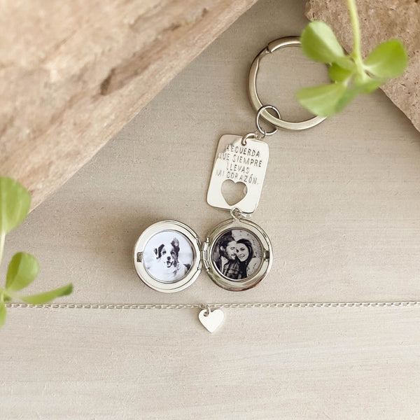 Llavero y pulsera "Recuerda que siempre llevas mi corazón ♡" – Corona ...